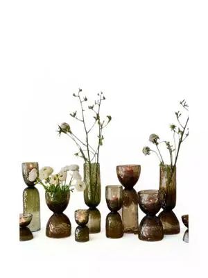 POMAX Diabolo Sculptural Glass Vase
