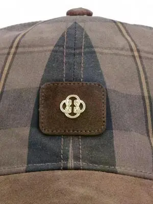 Gant Tartan Suede-panelled Baseball Cap