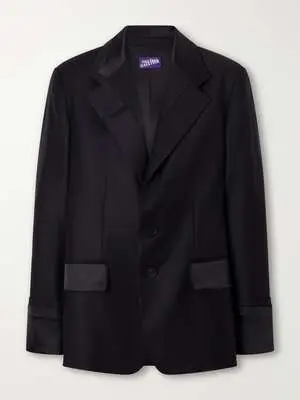 JEAN PAUL GAULTIER Wool-gabardine Blazer - Black