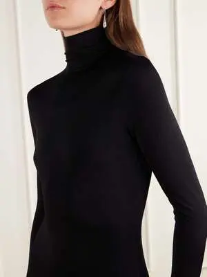 Tove Sacha Jersey Turtleneck Gown
