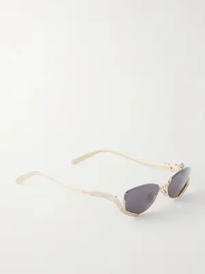 Dior Bow B1u Embellished Cat-eye -tone Sunglasses