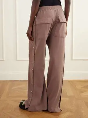 Rick Owens Wide Pusher Cotton-jersey Wide-leg Pants