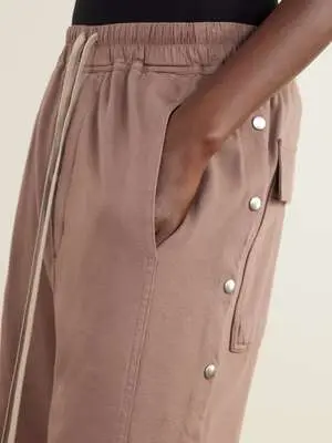 Rick Owens Wide Pusher Cotton-jersey Wide-leg Pants