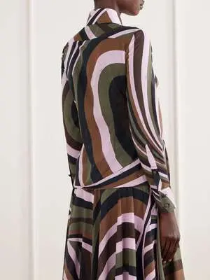 Emilio Pucci Printed Cotton-muslin Shirt