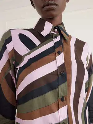 Emilio Pucci Printed Cotton-muslin Shirt