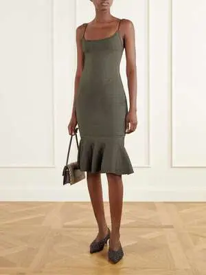 Jacquemus La Robe Maille Pina Knitted Midi Dress