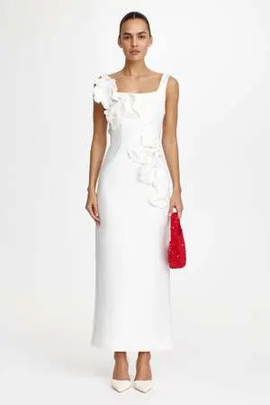 Acler Radburn Maxi Dress - Ivory