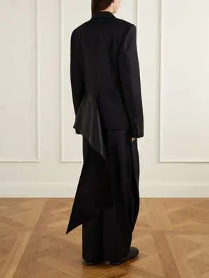 JW Anderson Satin-trimmed Wool-twill Jacket