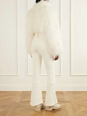 Cordova Nozawa Shearling And Shell Ski Suit - Ecru