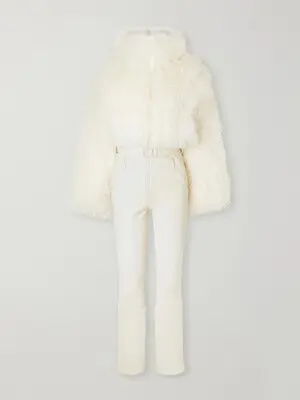 Cordova Nozawa Shearling And Shell Ski Suit - Neutrals