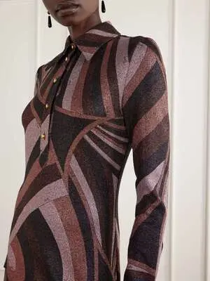Emilio Pucci Printed Stretch-jersey Maxi Dress