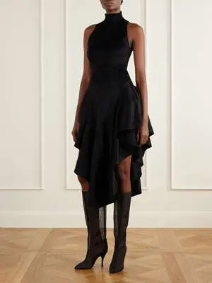 Alaïa Tube 100 Tulle Knee Boots