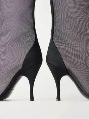 Alaïa Tube 100 Tulle Knee Boots