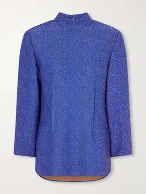 JIL SANDER Tweed Blouse - Blue