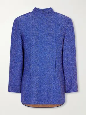JIL SANDER Tweed Blouse - Blue