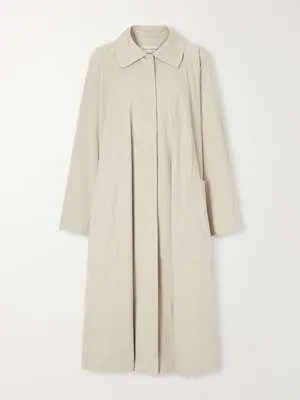 Nour Hammour Jane Graceful Cotton-blend Coat - Beige