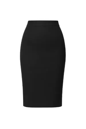 CONQUISTA Classic High-waisted Pencil Skirt - Black