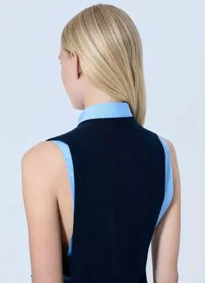 Miu Miu V-neck Logo Vest