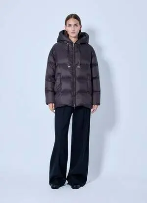 Max Mara Hooded Puffer Jacket - Multicolor