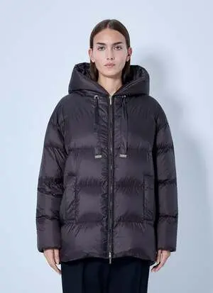 Max Mara Hooded Puffer Jacket - Multicolor