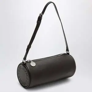 Stella McCartney Chocolate Logo Bowling Bag In Faux Leather