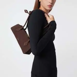 Alaïa Le Teckel Small Nubuck Bag - Brown