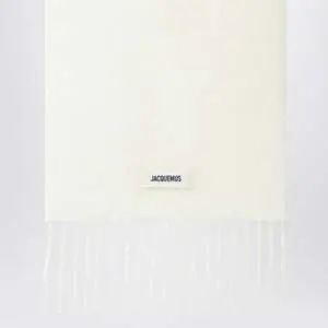 Jacquemus Ivory Mohair And Alpaca Carro Scarf