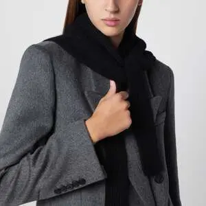 Jacquemus Gros Grain Scarf In Alpaca Blend
