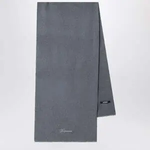 Jacquemus Dark Gray Wool And Cashmere Tailleur Scarf