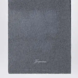 Jacquemus Dark Gray Wool And Cashmere Tailleur Scarf