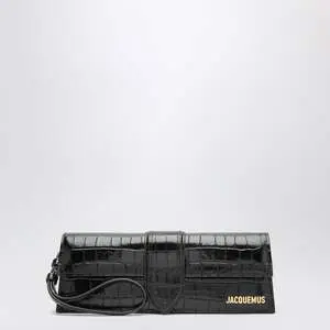 Jacquemus Le Bambino Pouch In Crocodile-effect Leather