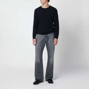 DRUMOHR Navy Lambswool Sweater