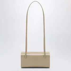 FANE Light Mie Shoulder Bag In Brushed Leather - Beige