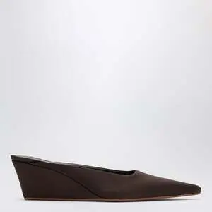 Senso Chocolate Uriela Satin Mules - Brown