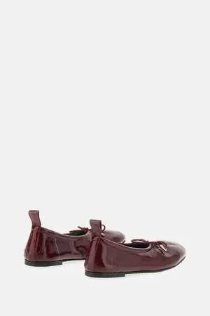 ALOHAS Ballerine Rosalind In Pelle Lucida - Red