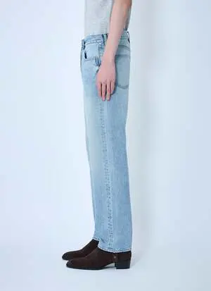 Saint Laurent Loose Straight Mid-rise Jeans