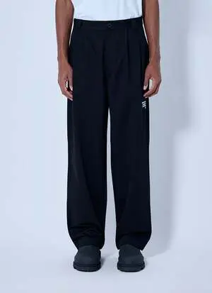 Moncler X Frgmt Hiroshi Fujiwara Pleated Wide-leg Trousers - Black