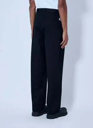 Moncler X Frgmt Hiroshi Fujiwara Pleated Wide-leg Trousers - Black