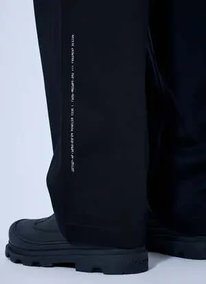 Moncler X Frgmt Hiroshi Fujiwara Pleated Wide-leg Trousers - Black