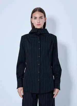 JEAN PAUL GAULTIER Hooded Striped Shirt