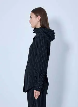 JEAN PAUL GAULTIER Hooded Striped Shirt