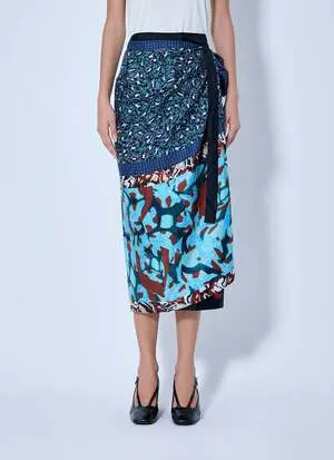 Dries Van Noten Scarfy Long Skirt