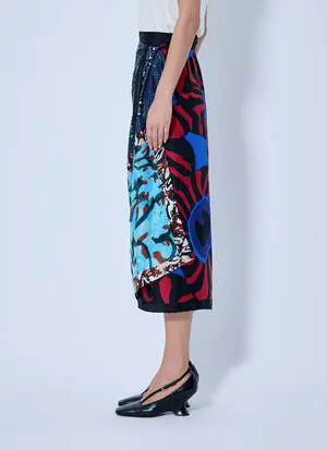 Dries Van Noten Scarfy Long Skirt