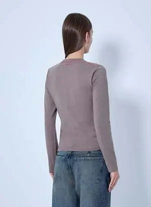 Marni Cut-out Detail Long Sleeve Top