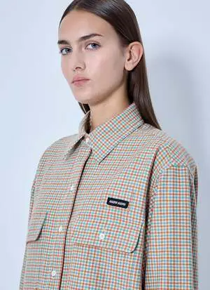 Miu Miu Checked Cotton Shirt