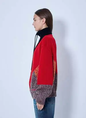 Marni Zippered Knit Sweater