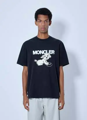 Moncler X Frgmt Hiroshi Fujiwara Graphic Logo T-shirt - Black