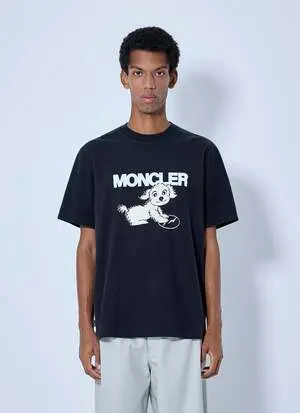 Moncler X Frgmt Hiroshi Fujiwara Graphic Logo T-shirt - Black