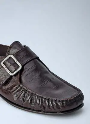 Marni Buckle Detail Leather Loafers