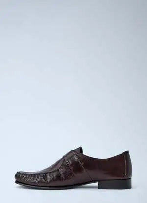 Marni Buckle Detail Leather Loafers